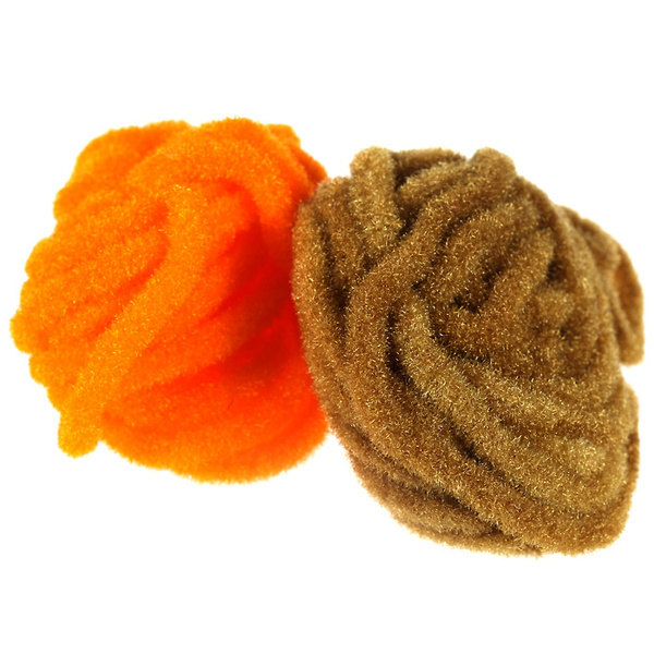 Hareline Trilobal Antron Chenille Large Black | Fly Tying \ Chenille ...