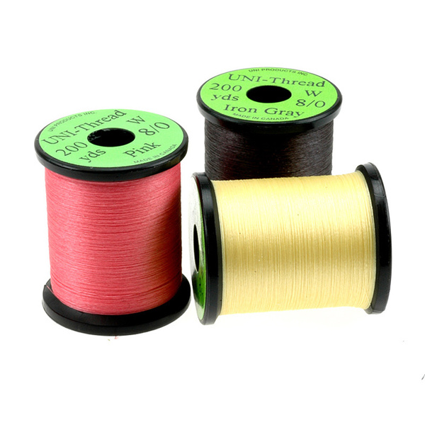 Uni Thread 8/0 200yds - Waxed Black | Fly Tying \ Threads, Tinsels ...