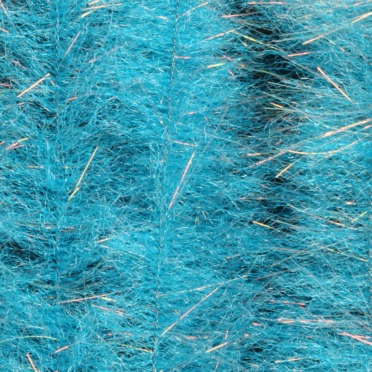 H2O Streamer Brush 1 inch (flash) Sea Blue | Fly Tying \ Flash | Taimen