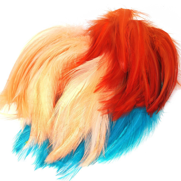 FFGene Cock Neck Hackles Fl. Pink | Fly Tying \ Feathers \ Feathers ...